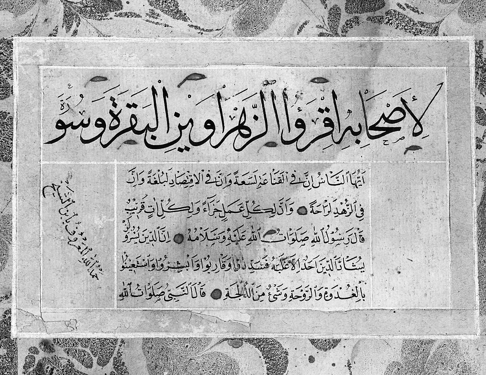 Page of naskh calligraphy | Museum of Fine Arts, Boston