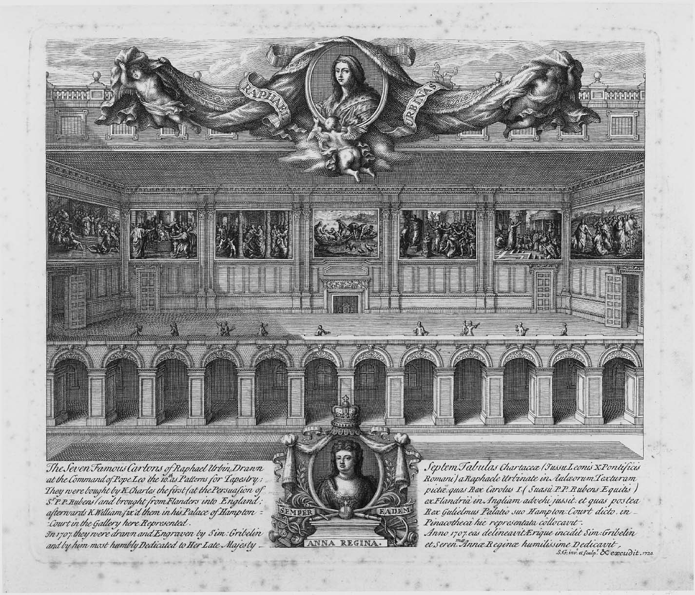 The Gallery at Hampton Court with the Raphael Cartoons | Museum of Fine ...