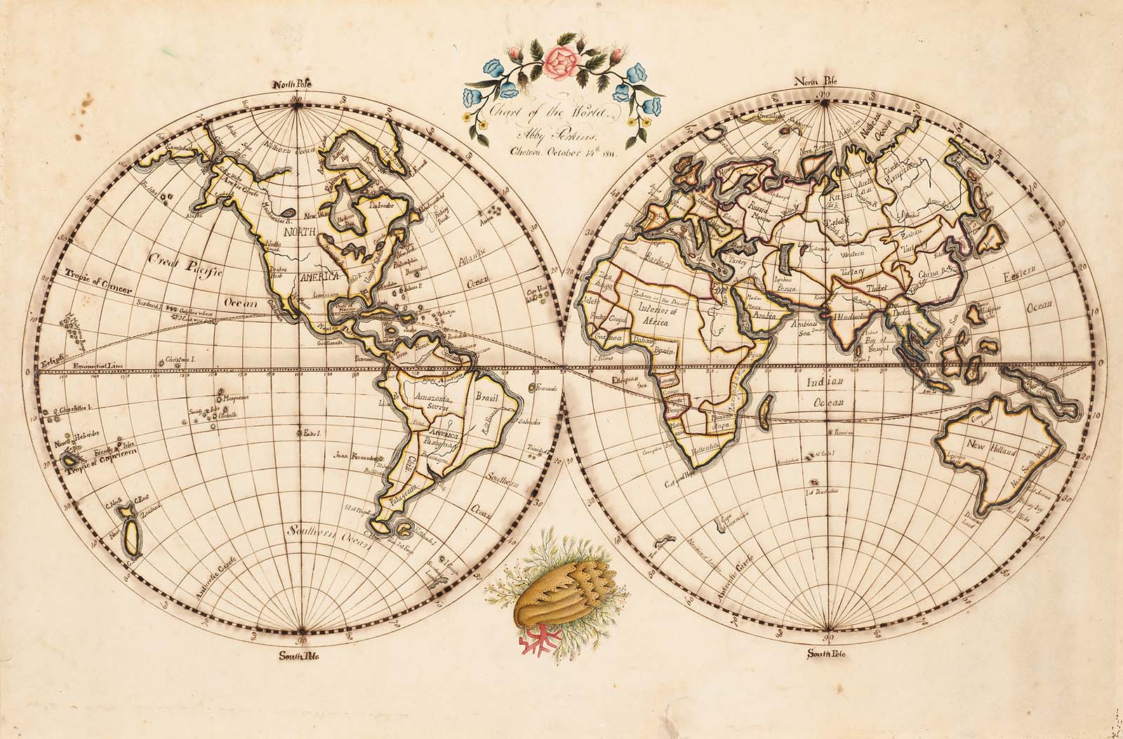 Map of the World, 1811 | Museum of Fine Arts, Boston