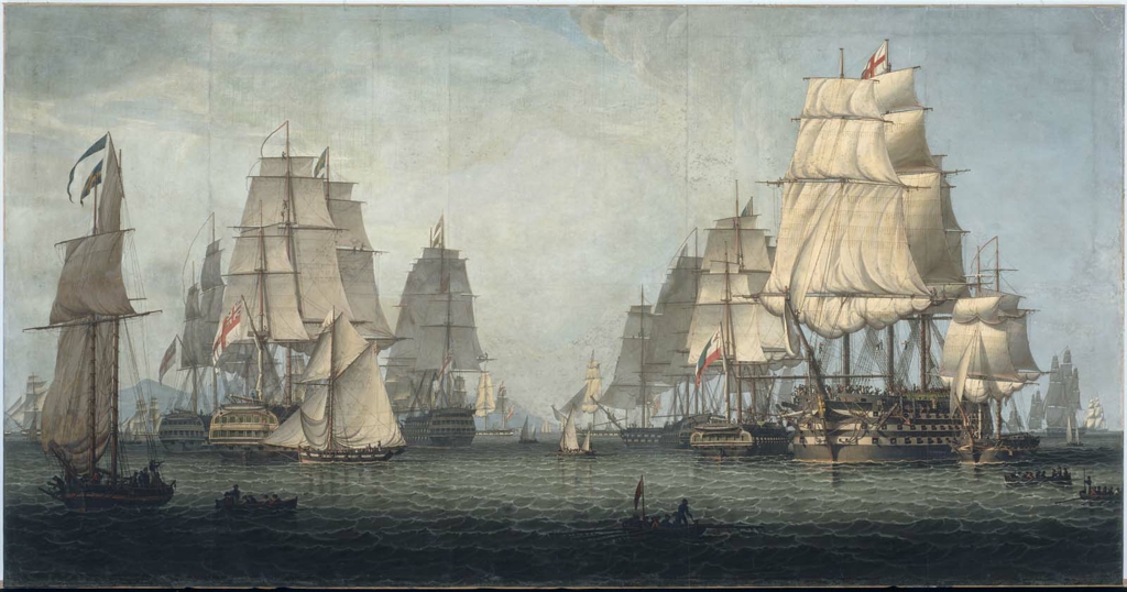 The British Fleet Forming a Line off Algiers | Museum of Fine Arts, Boston