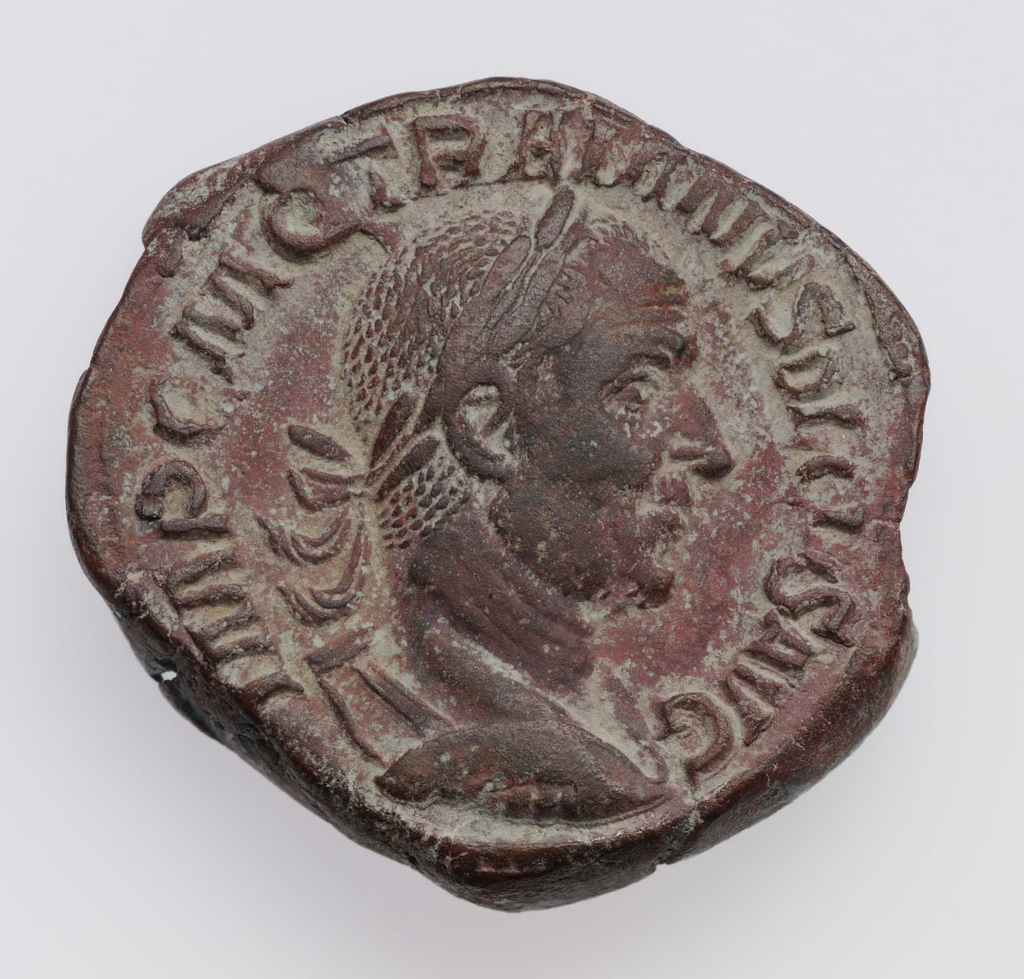 Sestertius with bust of Trajan II Decius | Museum of Fine Arts, Boston