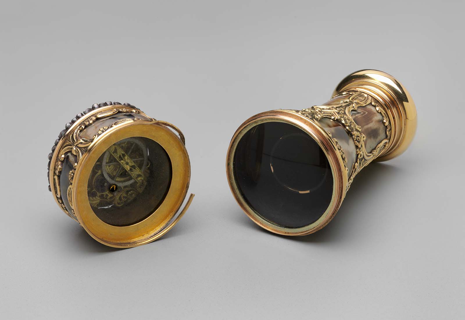 Telescoping Spyglass And Timepiece Museum Of Fine Arts Boston
