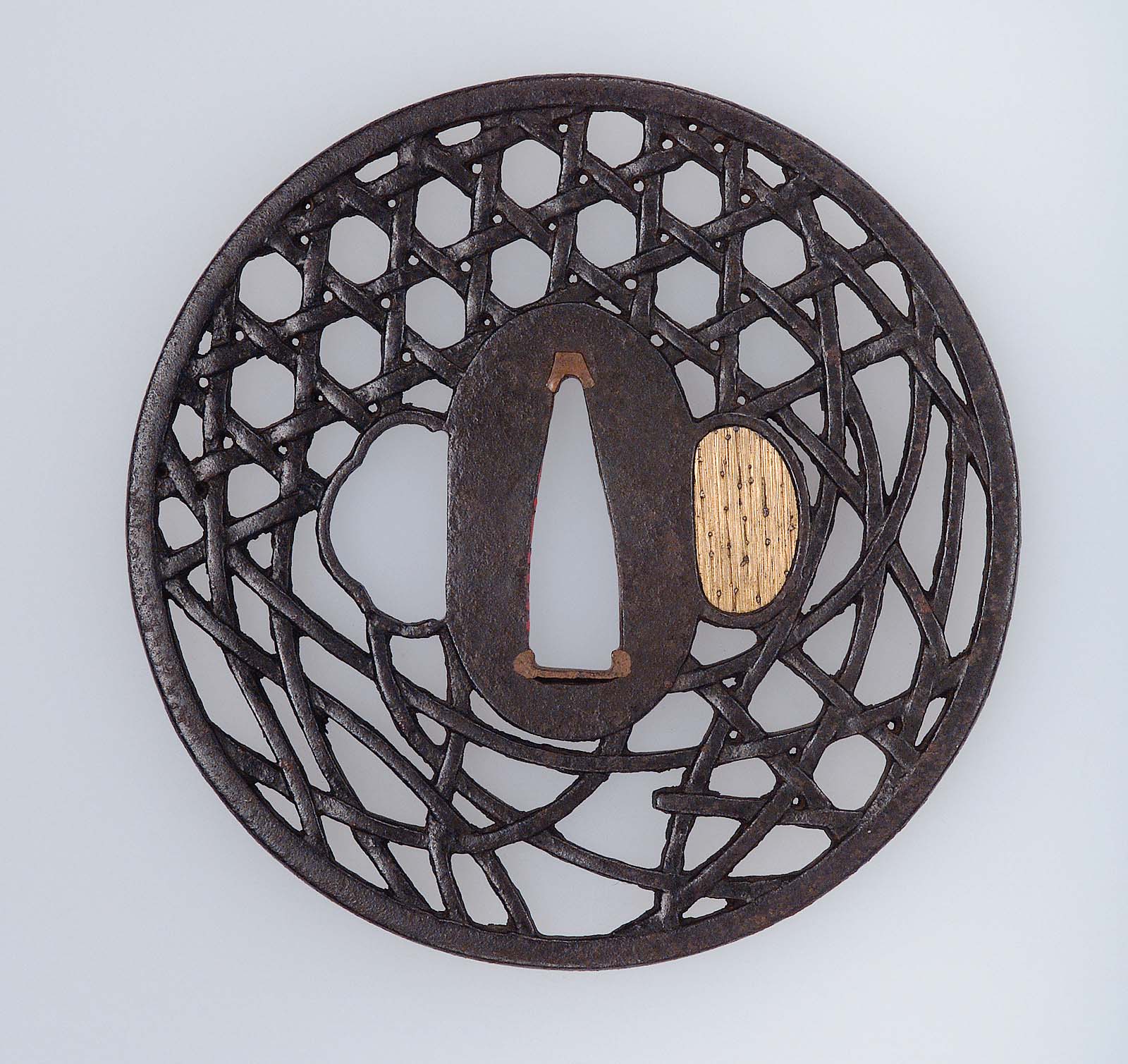 Tsuba with design of basketwork | Museum of Fine Arts, Boston
