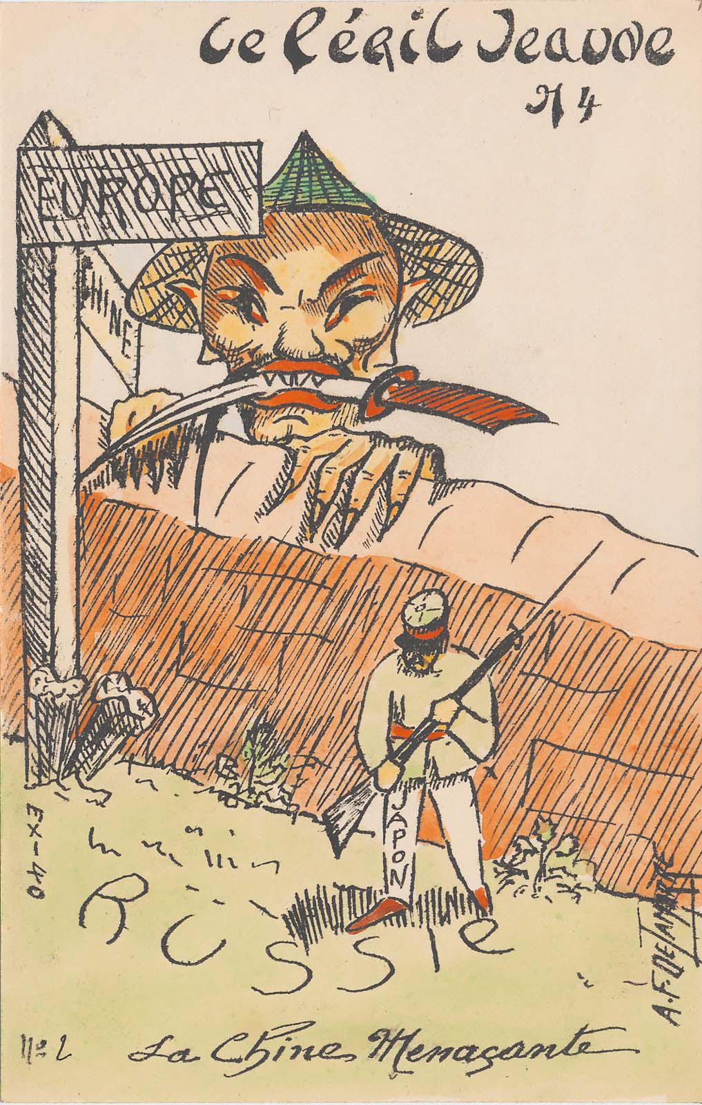 No.2 The Chinese Menace from the series The Yellow Peril (Le Peril ...