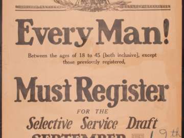 Every Man!—Must Register/ For the Selective Service Draft | Museum of ...